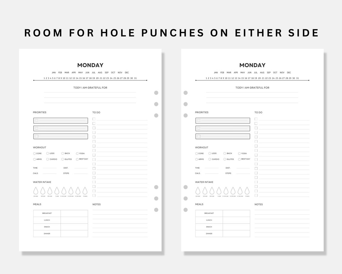 7 Day Planner Printable, Daily Planner Printable, Weekly Planner ...