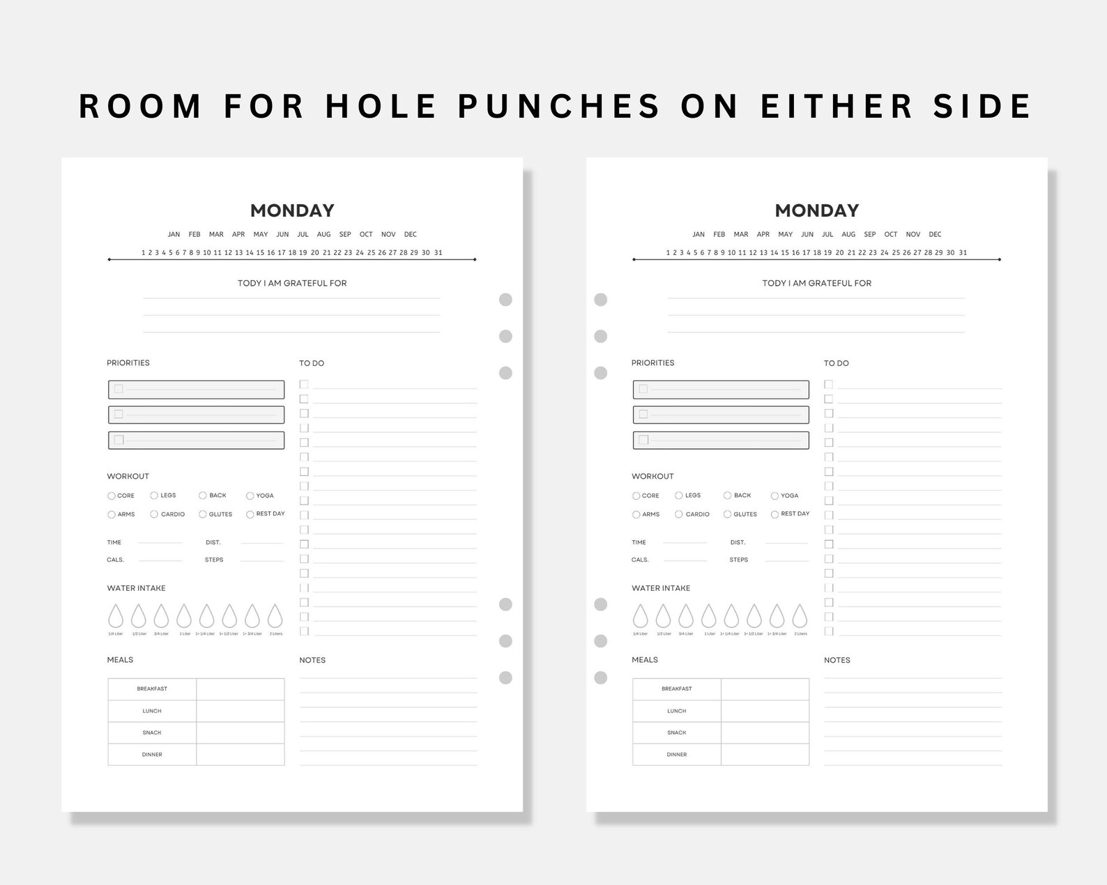 7 Day Planner Printable, Daily Planner Printable, Weekly Planner ...