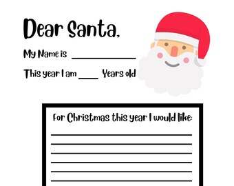 Dear Santa, Xmas Fun, Christmas Printable, Dear Santa Letter, Christmas ...