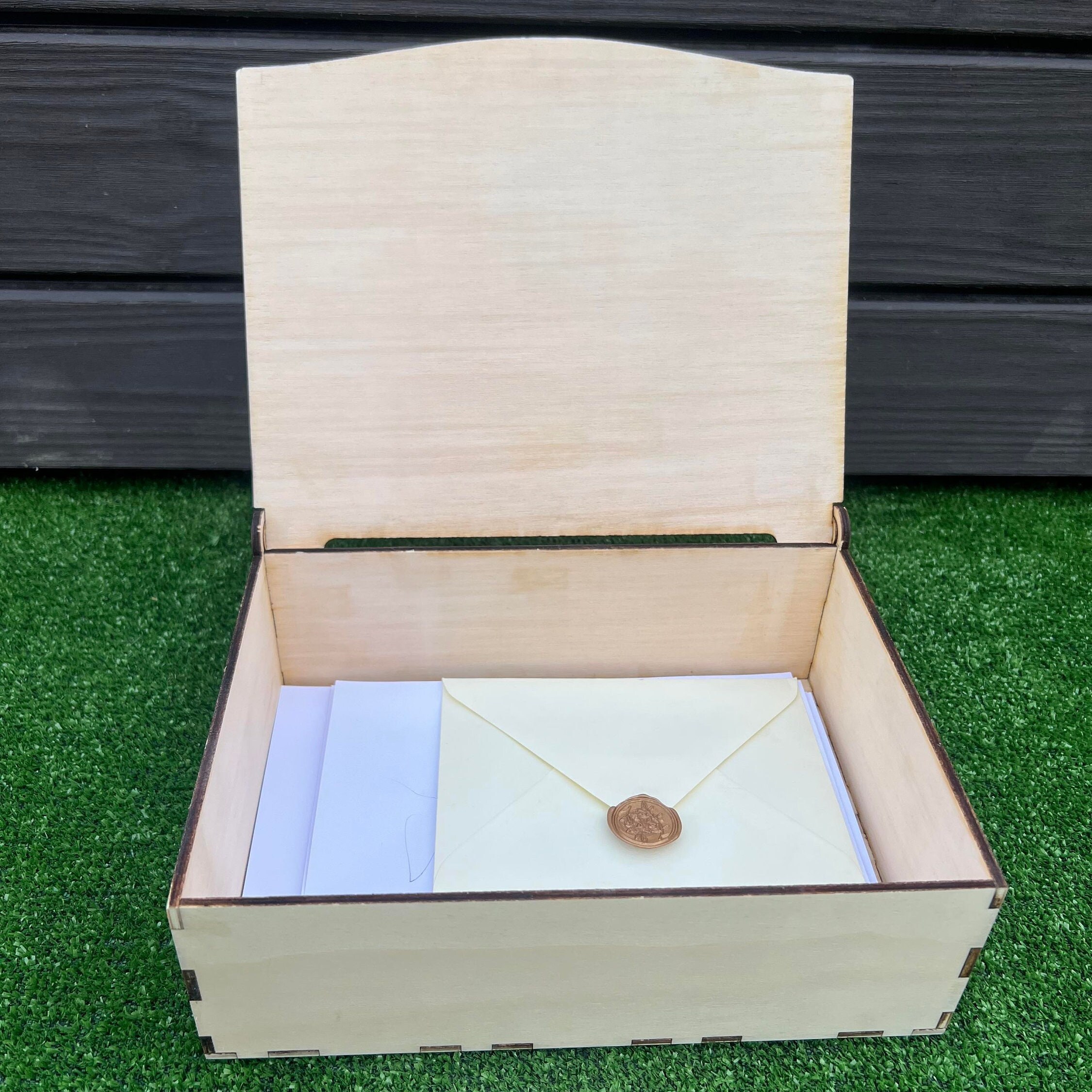 Laser Engraved Baby Memory Box, SVG DXF AI Laser Cut Files ...