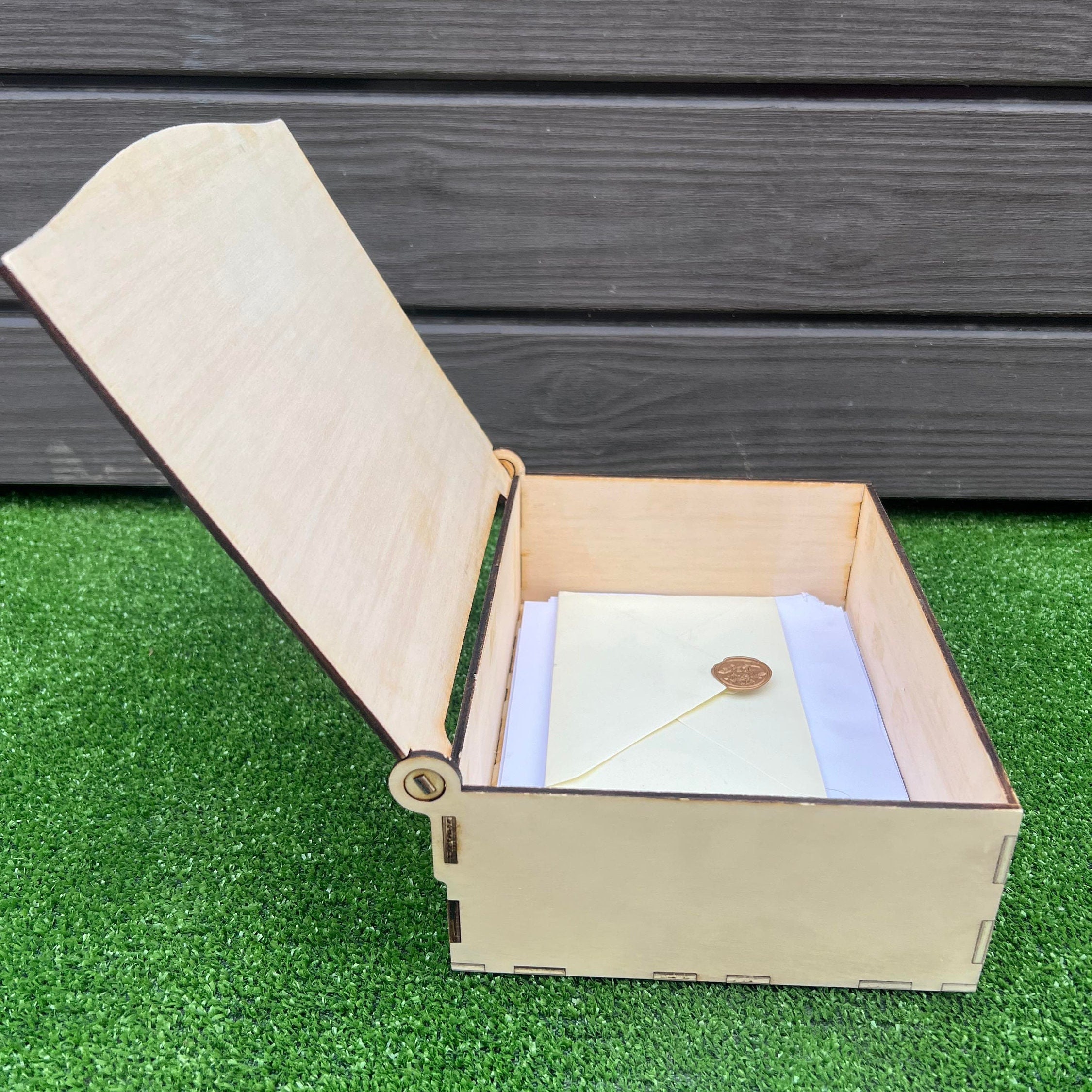 Laser Engraved Baby Memory Box, SVG DXF AI Laser Cut Files ...