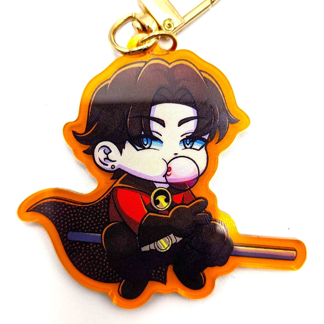 Red Robin Acrylic Keychain Chibi Charm 2.5x2.5in - Etsy