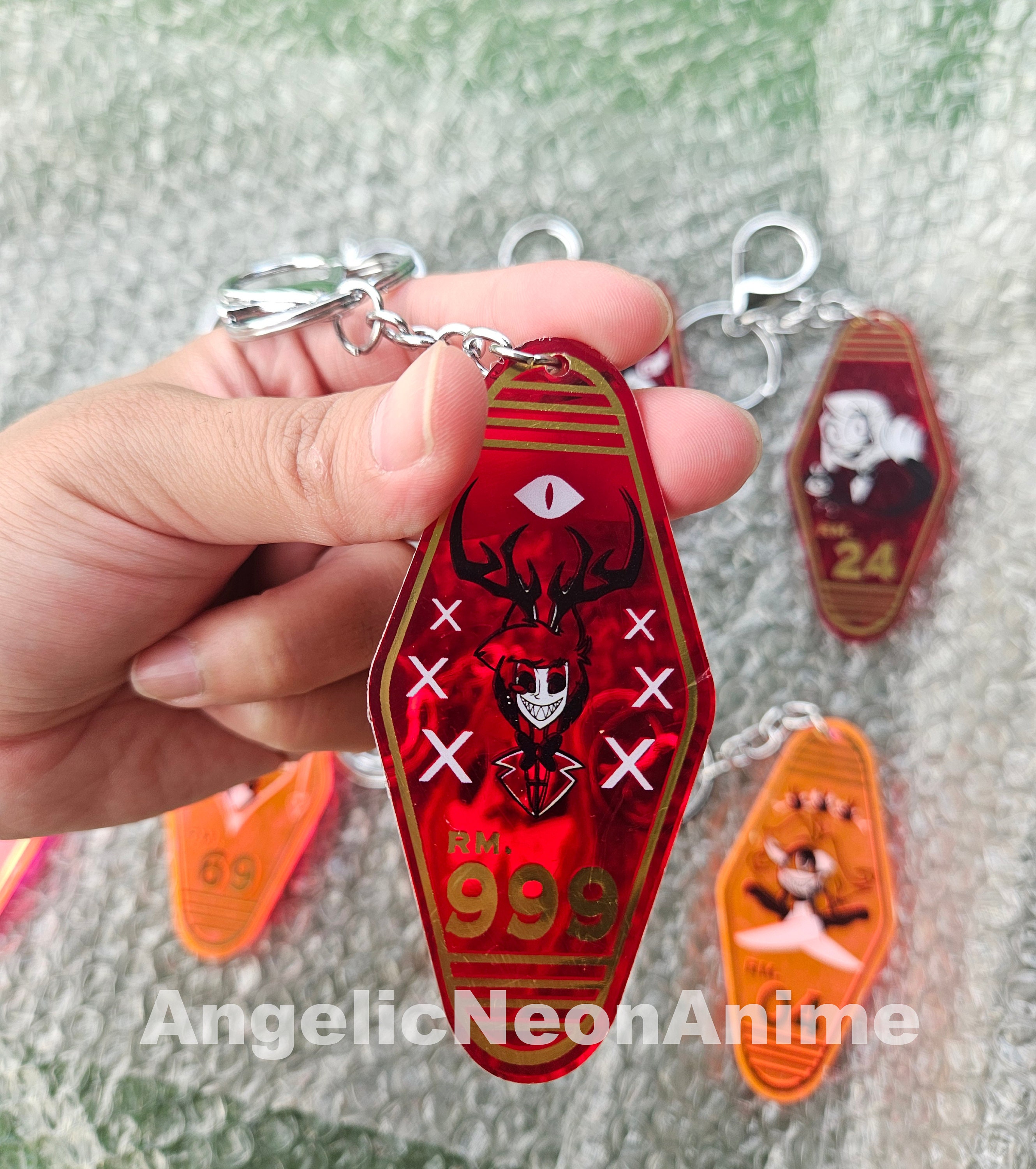 Hazbin Hotel Acrylic Keychains - Etsy