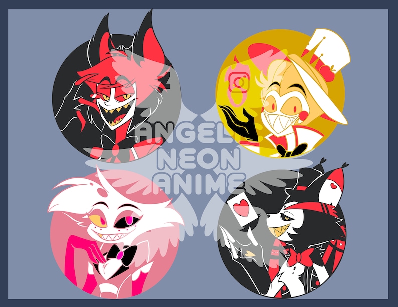 Hazbin Hotel Enamel Pins - Etsy