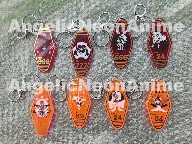 Hazbin Hotel Acrylic Keychains - Etsy