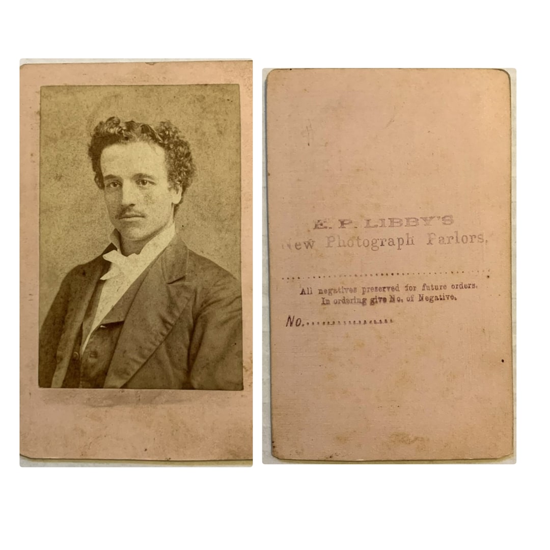 Antique Photo of Young Man Circa 1900 Black & White Wall Art - Etsy