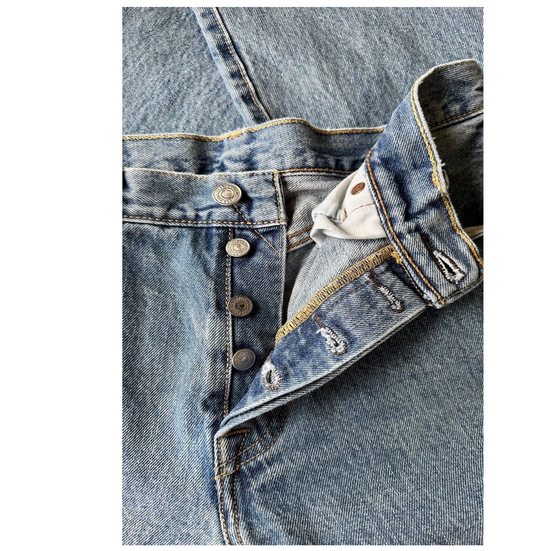 Vintage 501 Levi Strauss & Co. Blue Jeans, Button Fly, Men's Size 30 ...