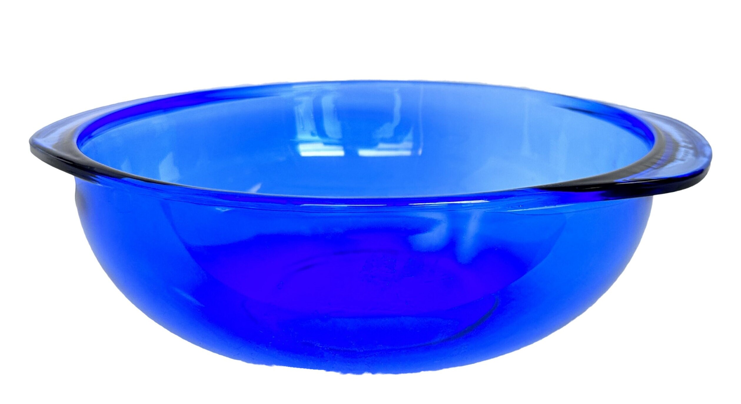 Pyrex Cobalt Blue Glass Round 2QT Casserole/baking Dish With Lid ...