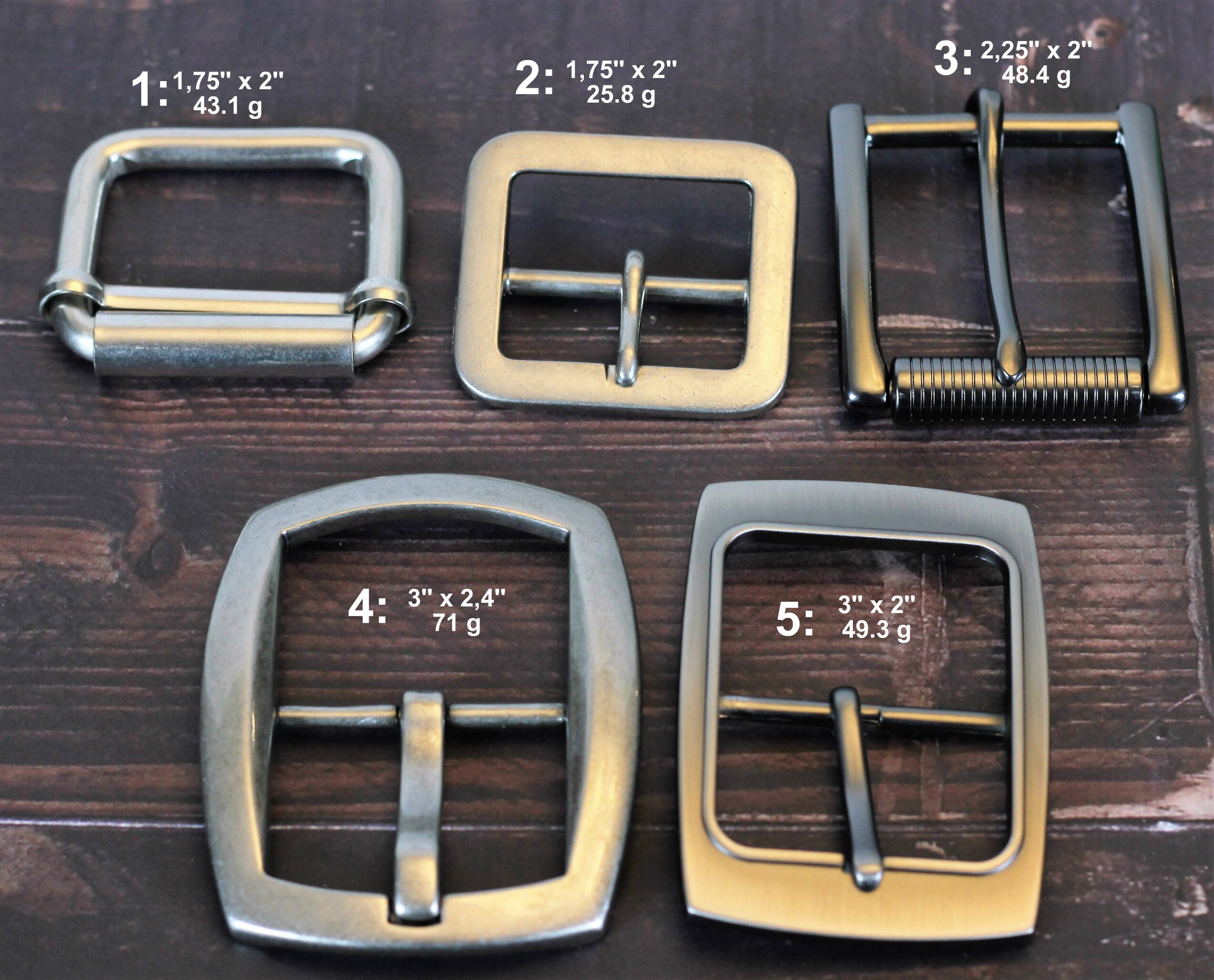 Belt Buckles Multiple Sizes and Shapes Standard Father's Day Mother's ...