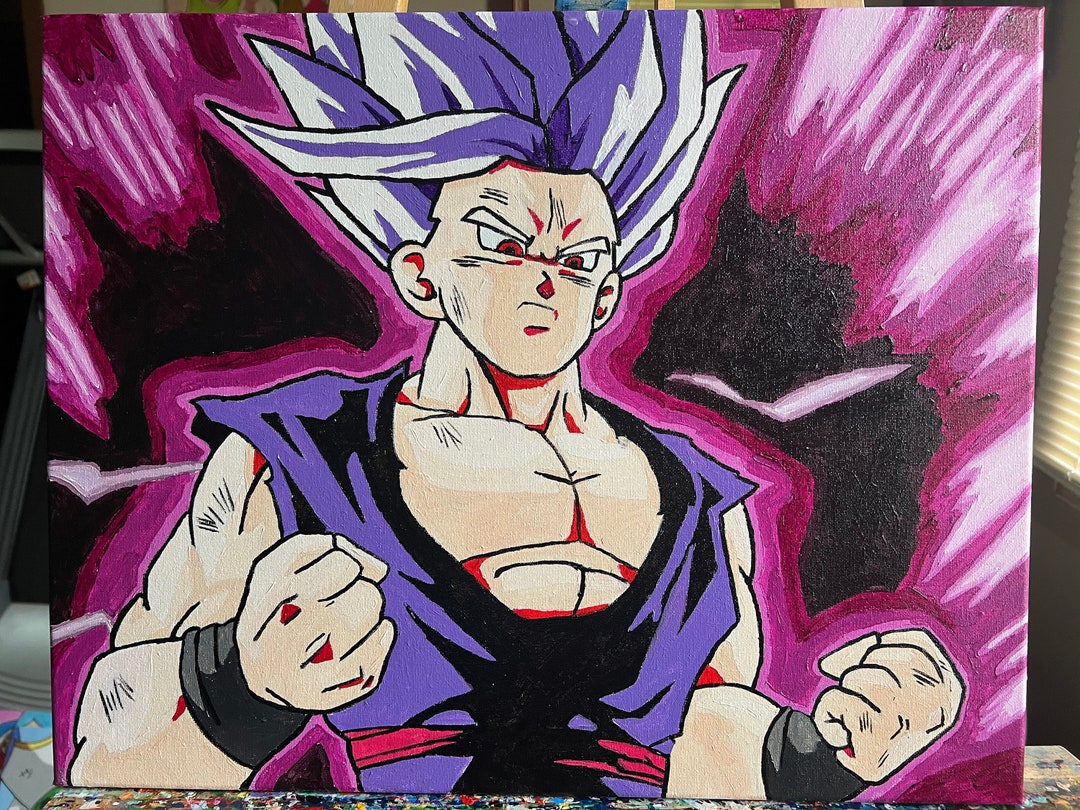 Dragonball Gohan Painting - Etsy