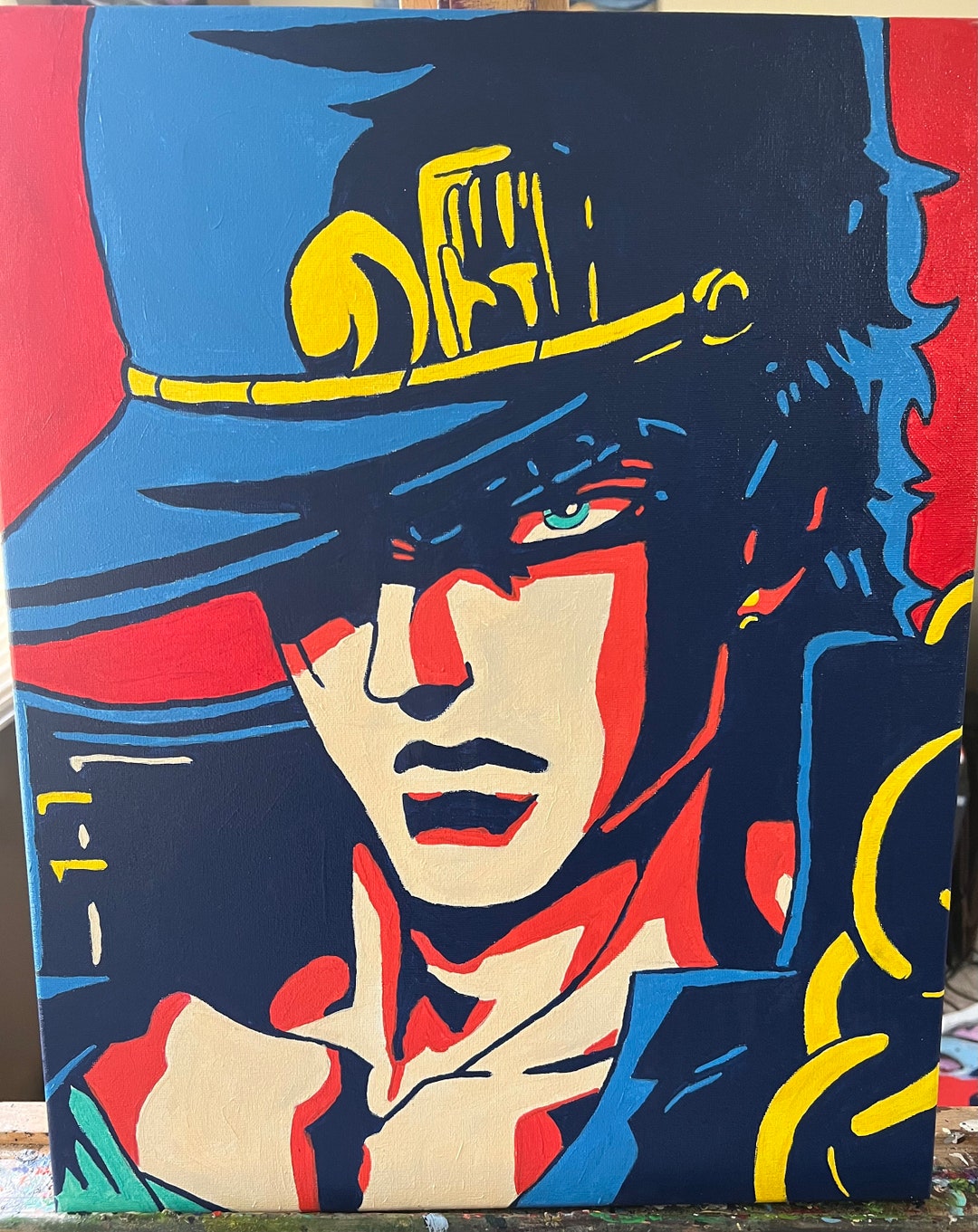 Jojos Bizarre Adventure Jotaro Painting - Etsy