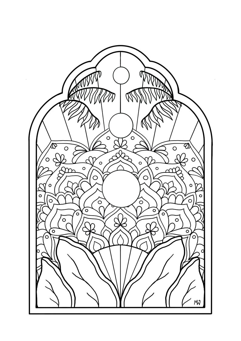 Mandala Colouring Sheet Digital Download Printable A4 Sheet - Etsy