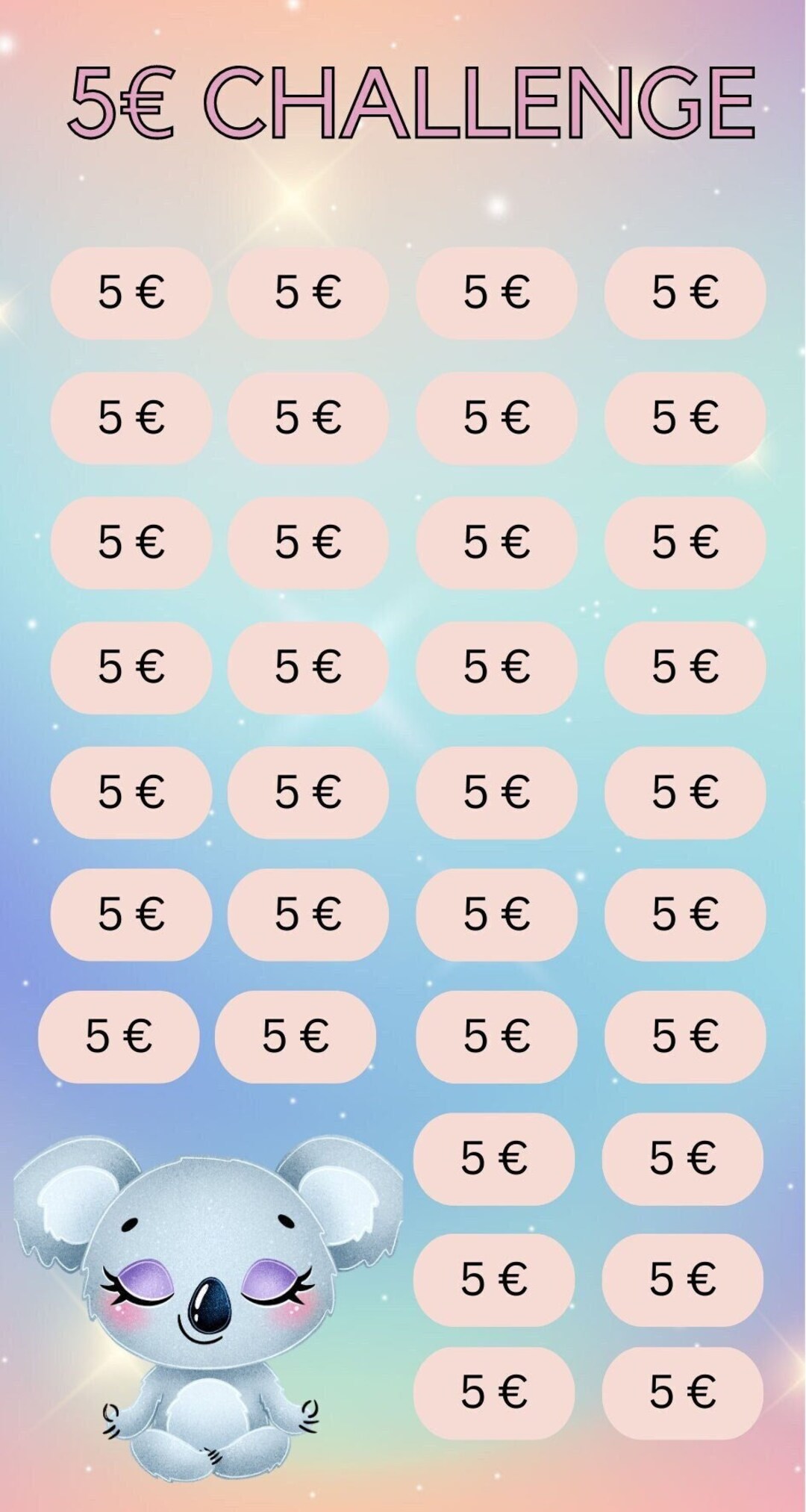 5 Euro Savings Challenge / A6 Envelope Method - Etsy