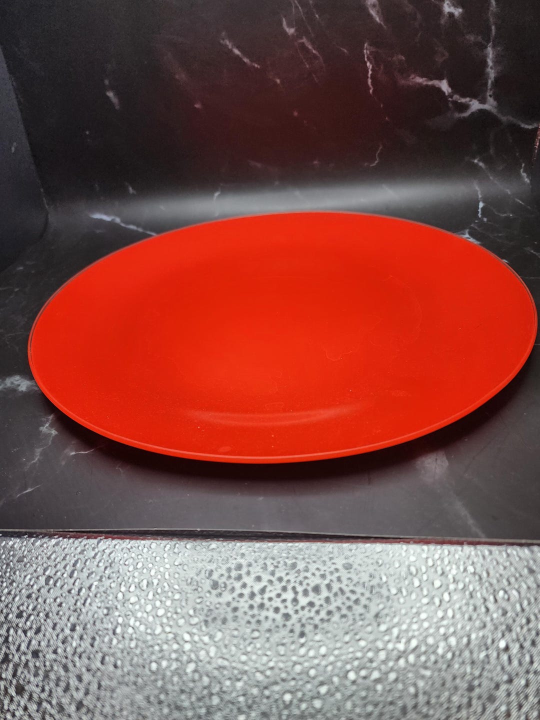 Vintage Dansk International Red Glass Serving Plate 13x13 - Etsy