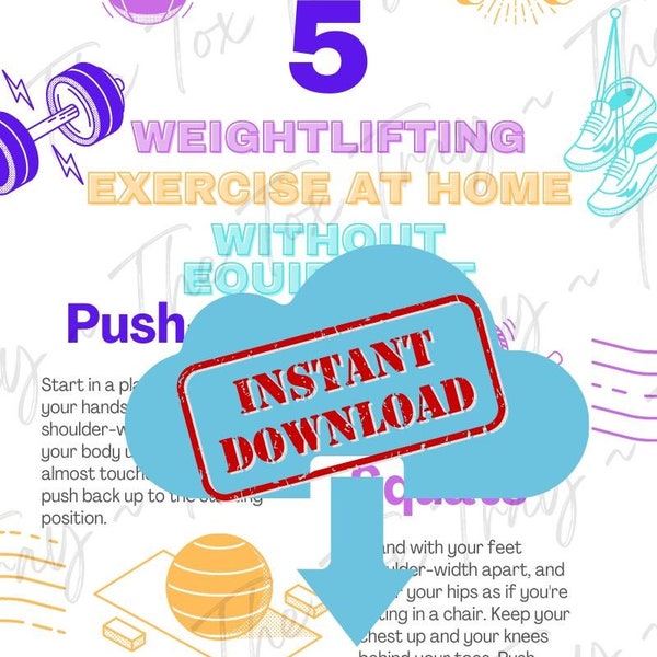 Home Exercises Canva - Etsy