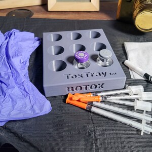Botox Spill Reducing Toxtray, Botox Storage for 9 Vials. Medspa ...