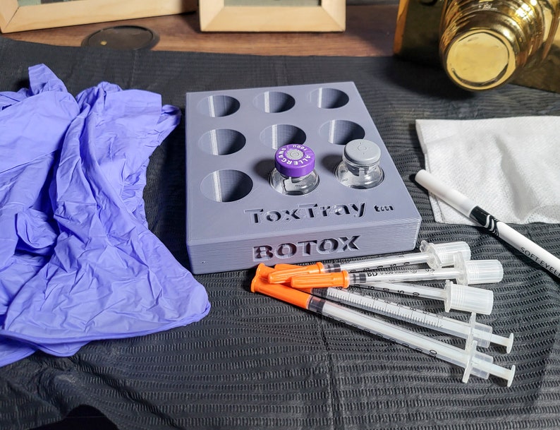 Botox Spill Reducing Toxtray, Botox Storage for 9 Vials. Medspa ...