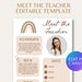 Meet the Teacher Template Canva Meet the Teacher Letter Printable ...
