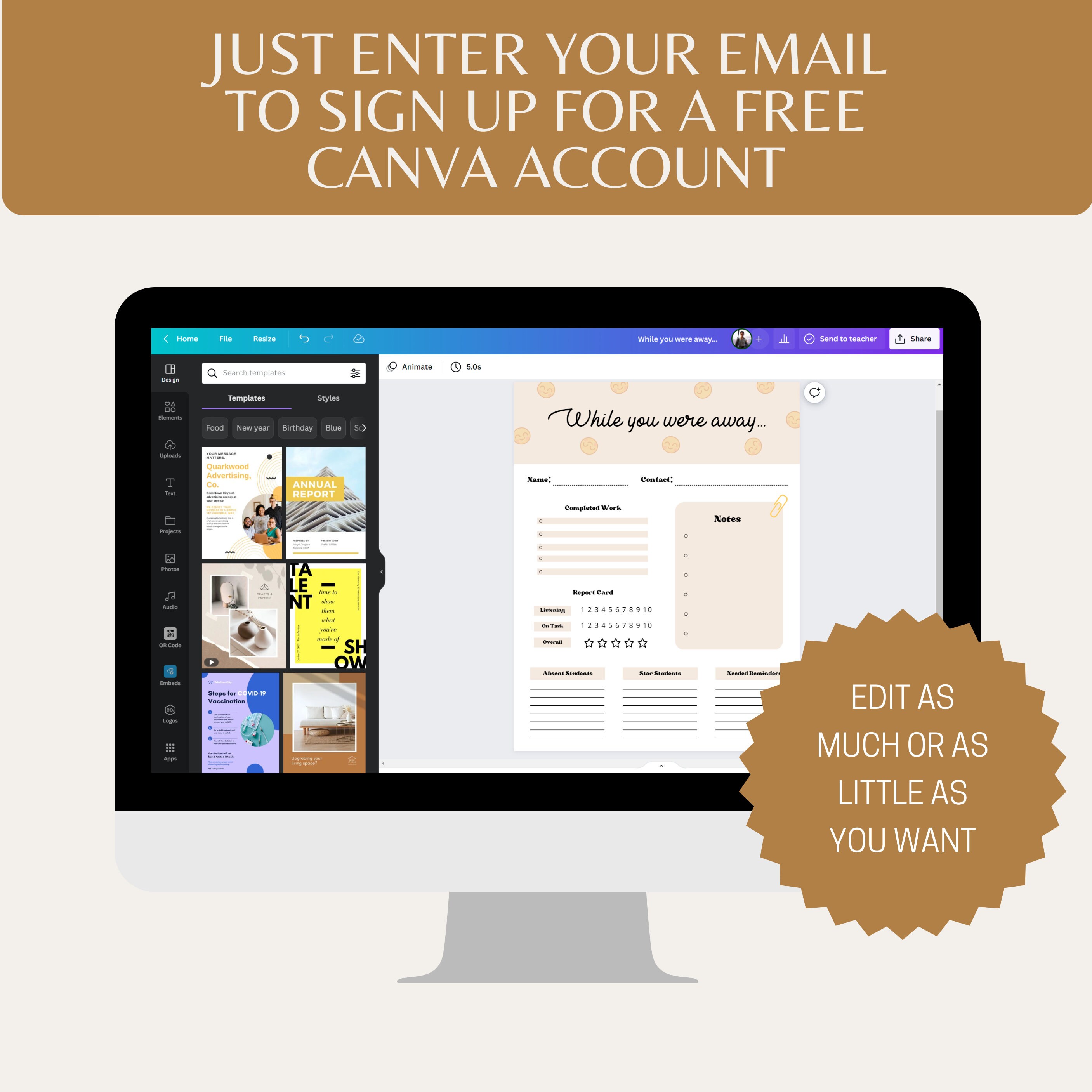 While You Were Away Template | Substitute Teacher Feedback | Substitute ...