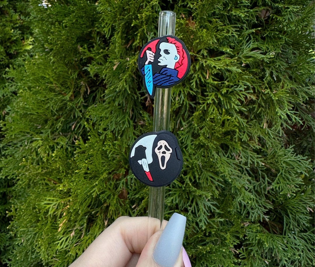 Scream Straw Topper/michael Myers Straw Topper/ Halloween - Etsy