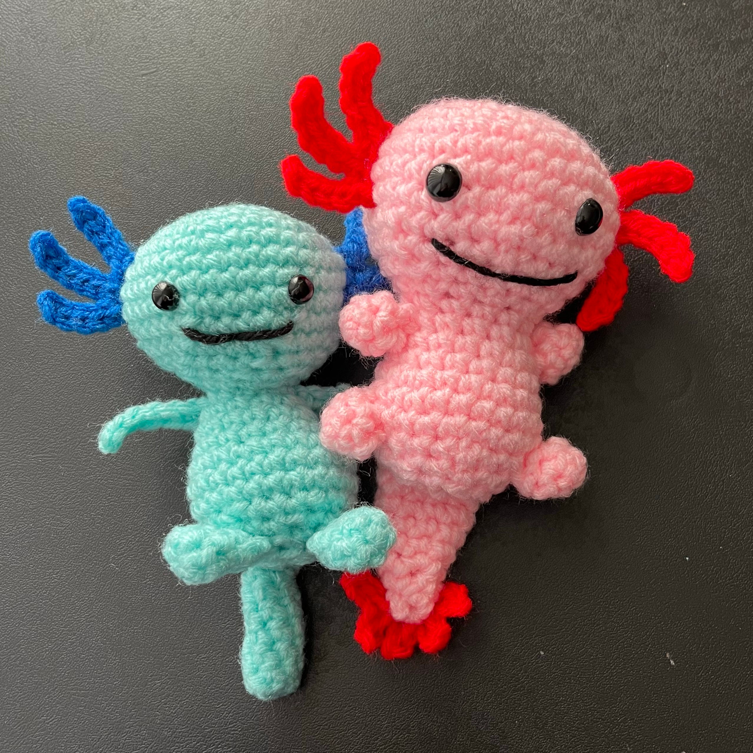 Crochet Pattern Axolotls Salamander Cute Easy Amigurumi - Etsy