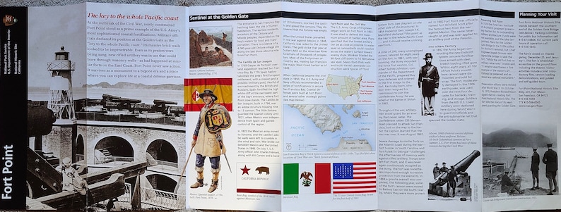 Fort Point National Historic Site Official NPS Guide Map Brochure ...
