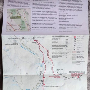 Devils Postpile National Monument Official NPS Guide Map Brochure ...