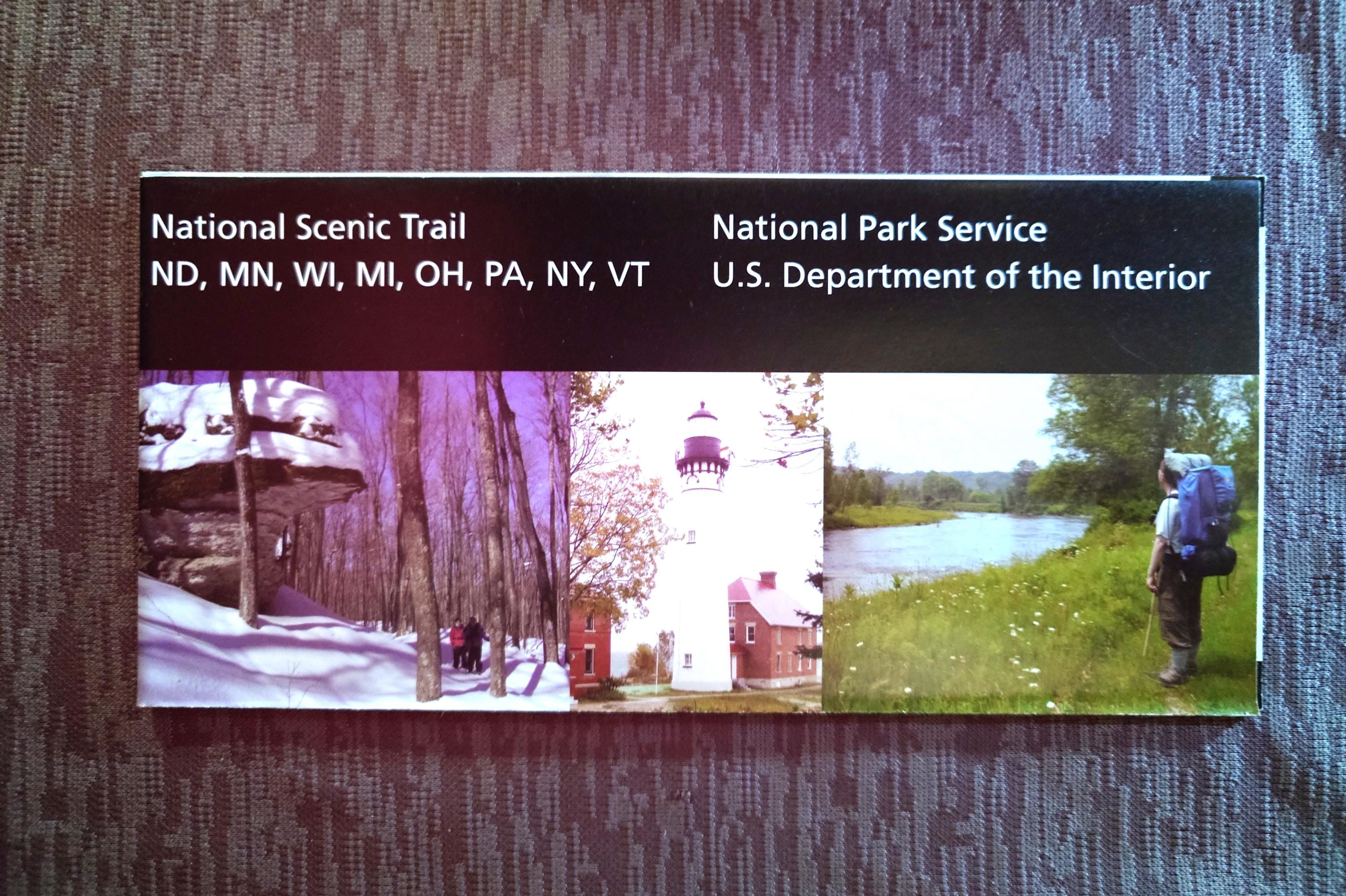 North Country National Scenic Trail Official NPS Guide Map Brochure ...