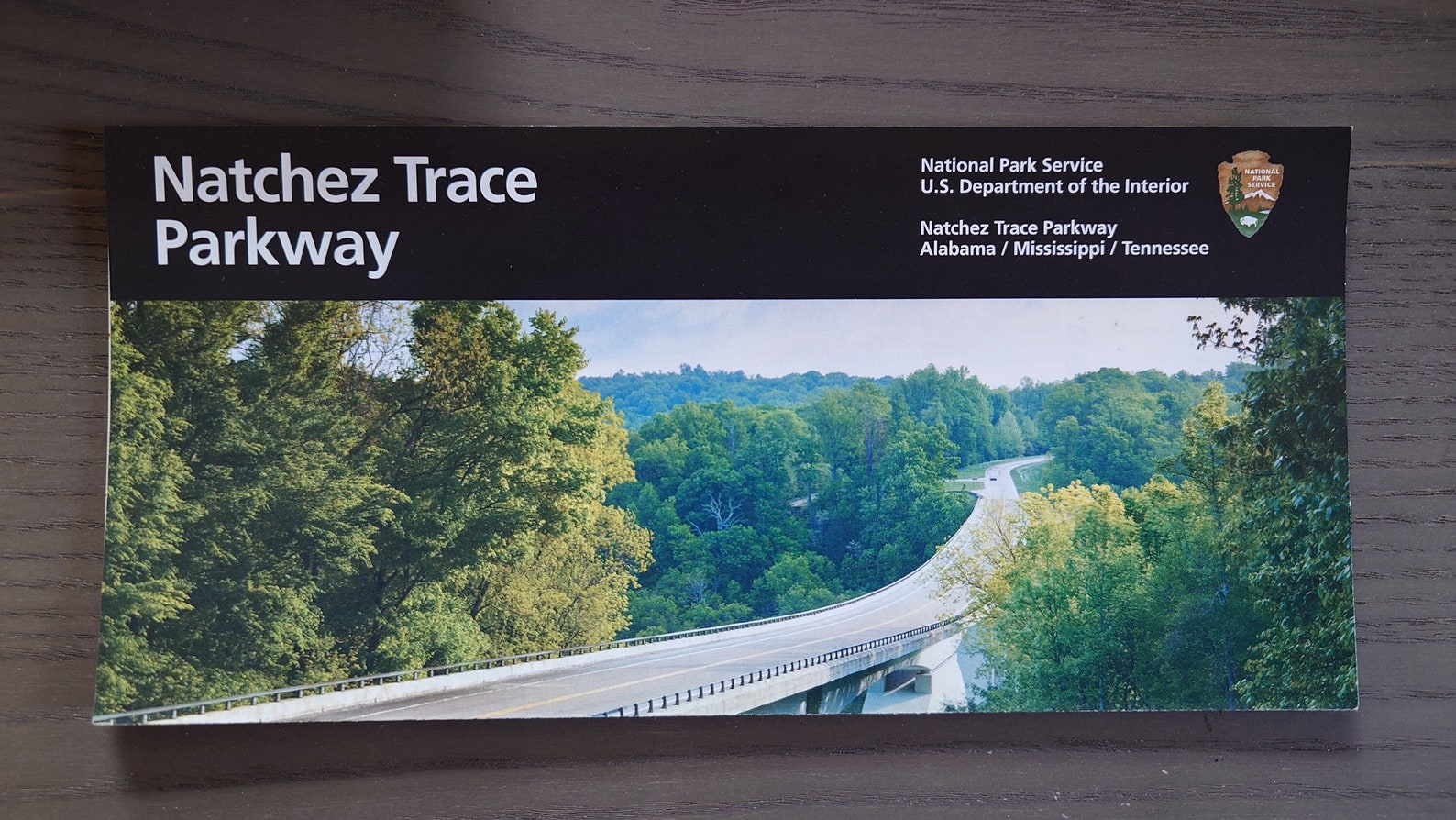 Natchez Trace Parkway Official NPS Map Guide Brochure National Parks ...