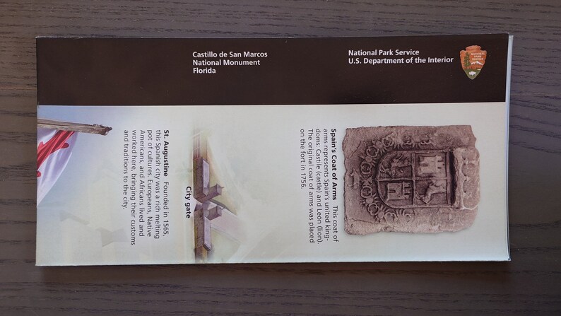 Castillo De San Marcos National Monument Official NPS Map Guide ...
