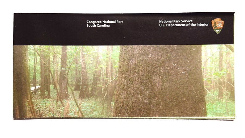 Official Guide Congaree National Park NPS Map Brochure National Parks ...