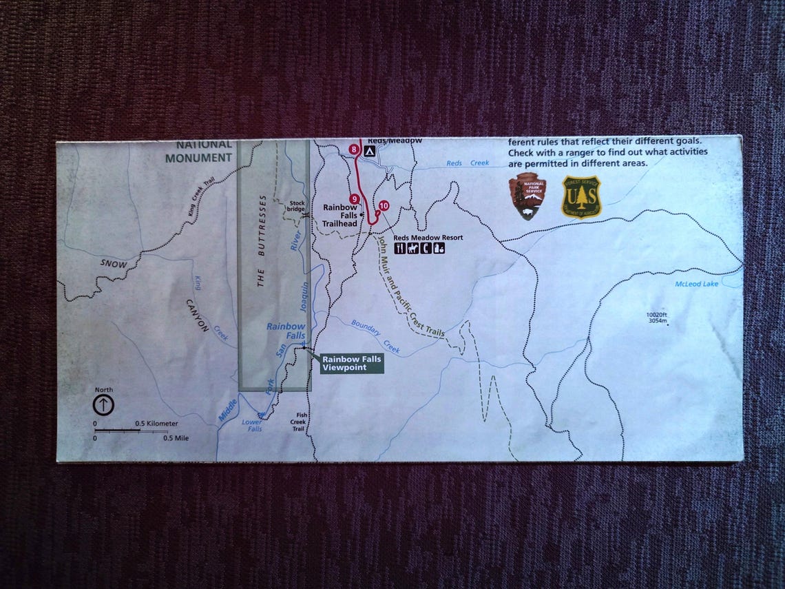 Devils Postpile National Monument Official NPS Guide Map Brochure ...