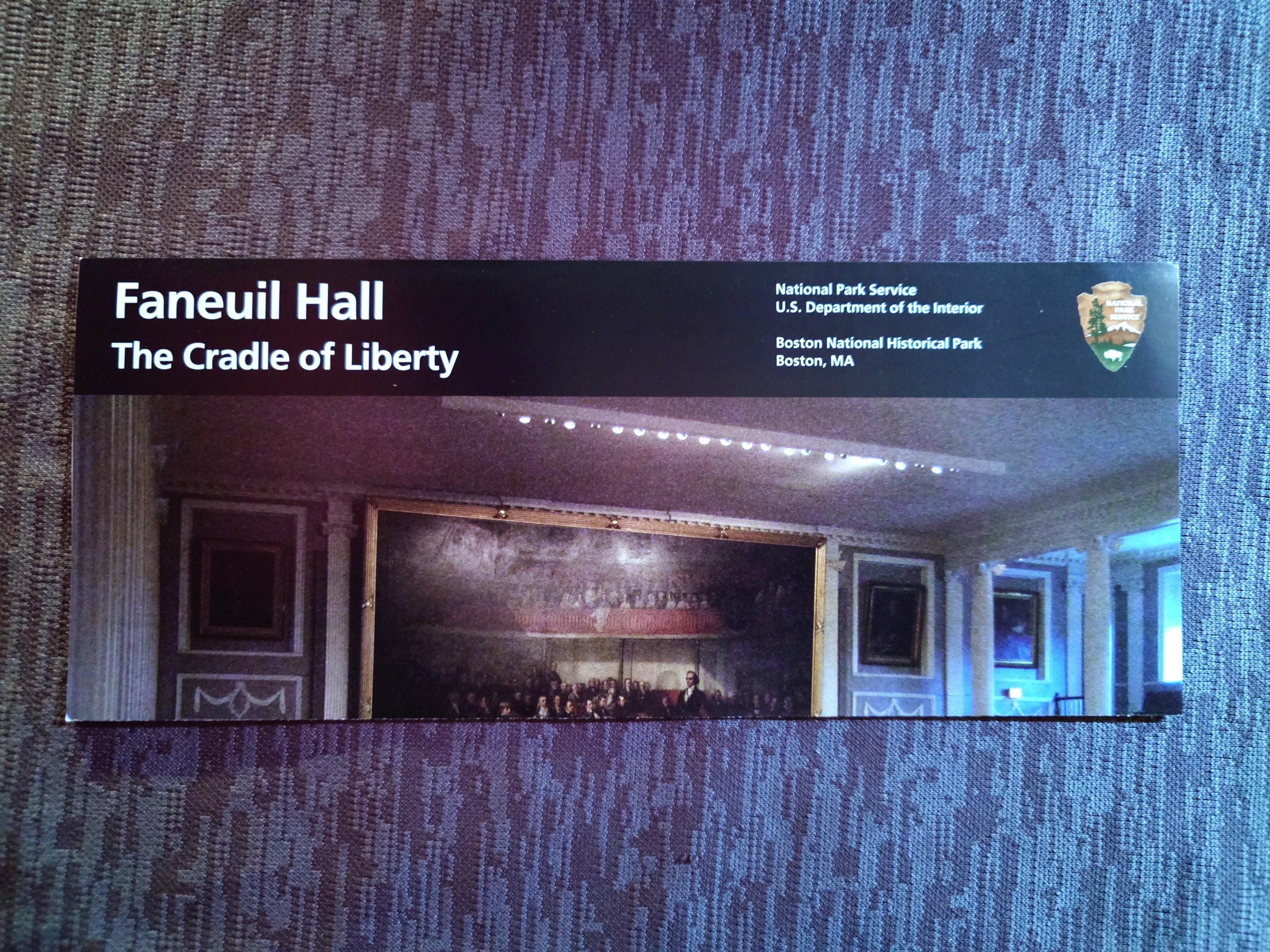 Boston National Historical Park Faneuil Hall Official NPS Guide Map ...