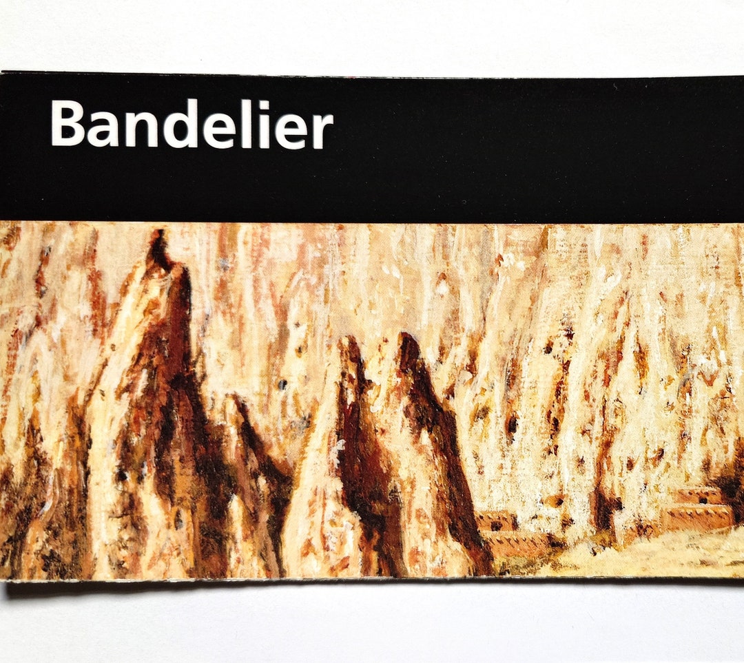 Official NPS Map Bandelier National Monument Brochure National Parks ...