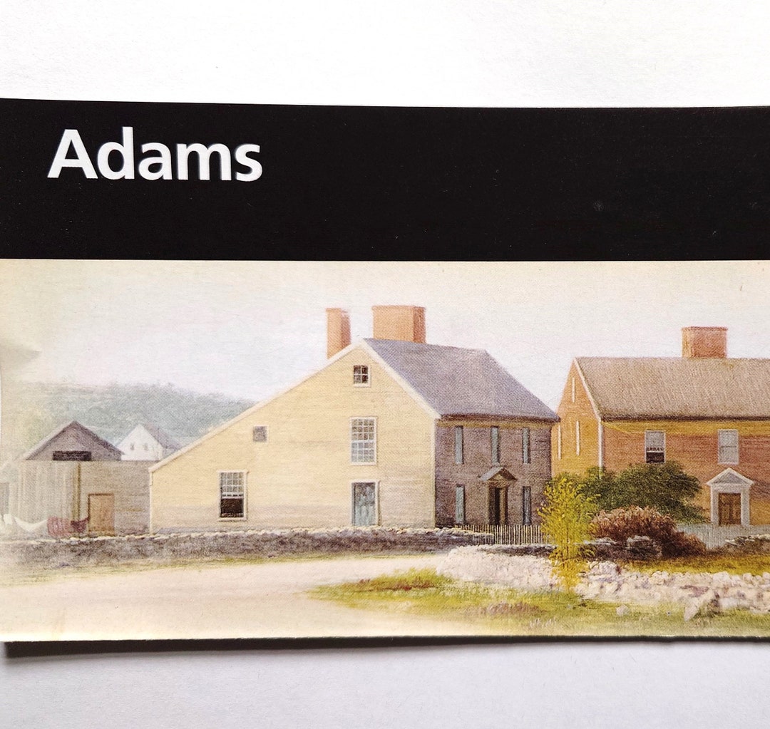 Official NPS Map Adams National Historical Park Brochure National Parks ...
