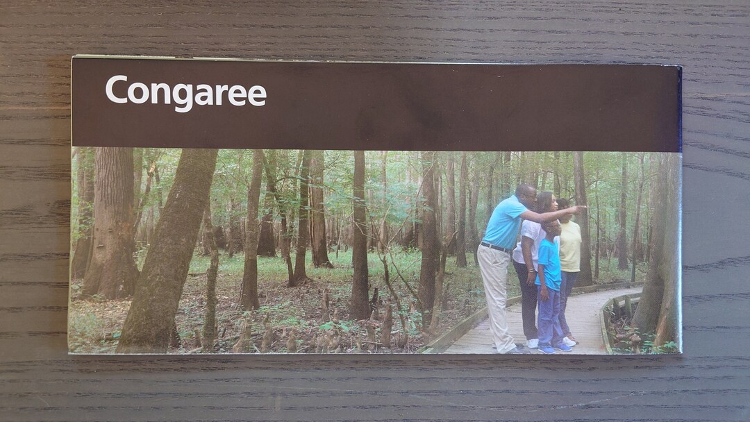Congaree National Park Official NPS Map Guide Brochure National Parks ...