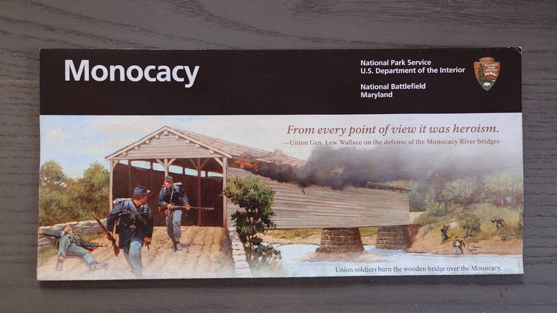 Monocacy National Battlefield Official NPS Map Guide Brochure National ...