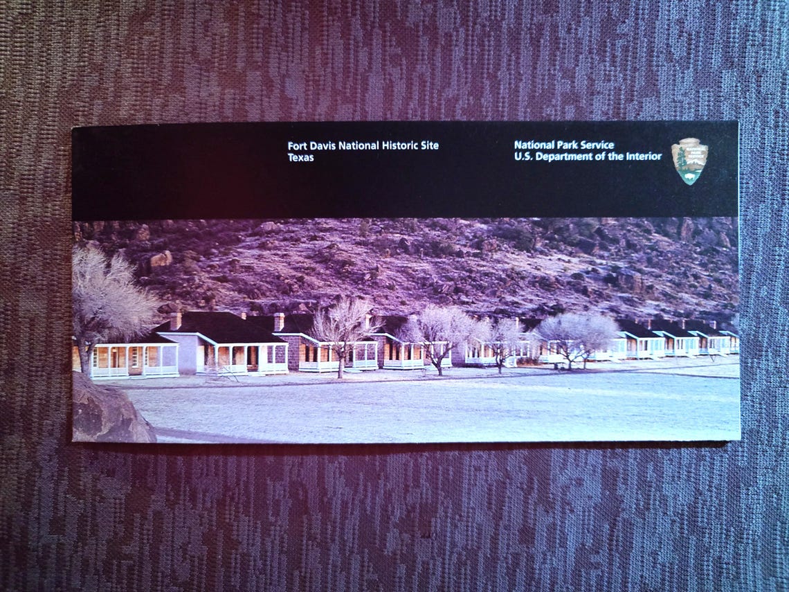 Fort Davis National Historic Site Official NPS Guide Map Brochure ...