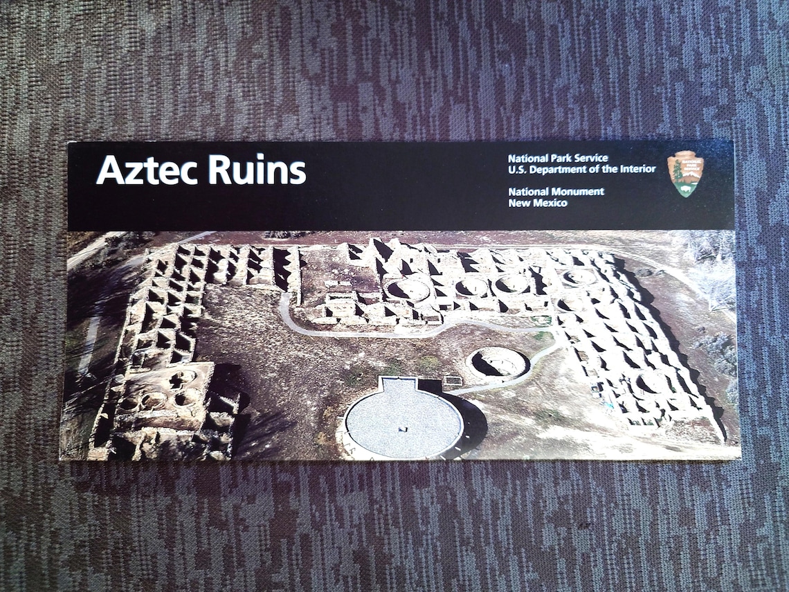 Aztec Ruins National Monument Official NPS Guide Map Brochure National ...