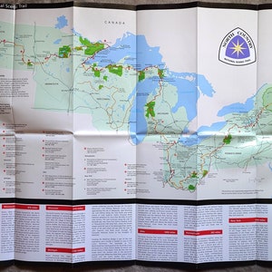 North Country National Scenic Trail Official NPS Guide Map Brochure ...