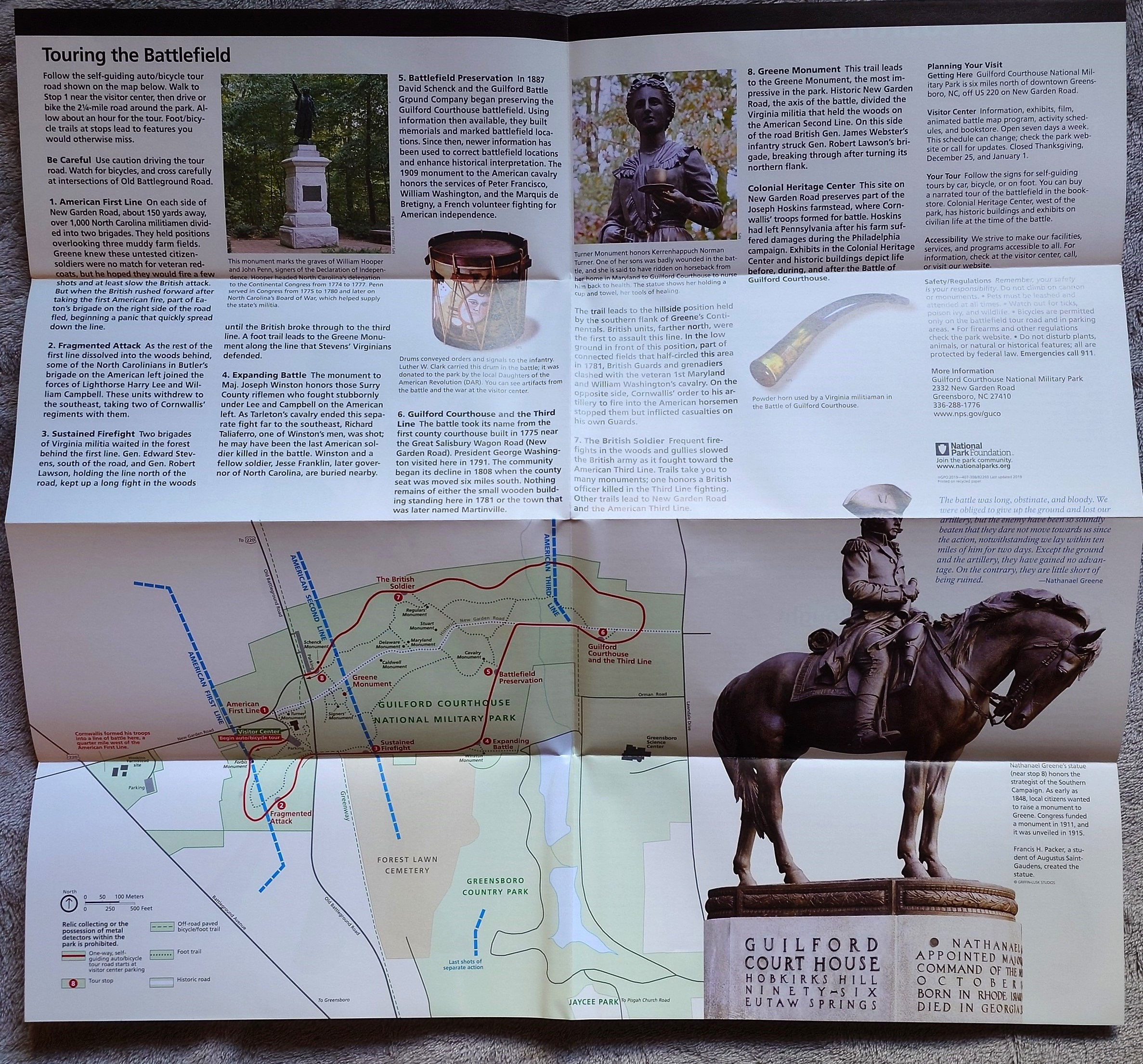 Official Guide Guilford Courthouse National Military Park NPS Map ...