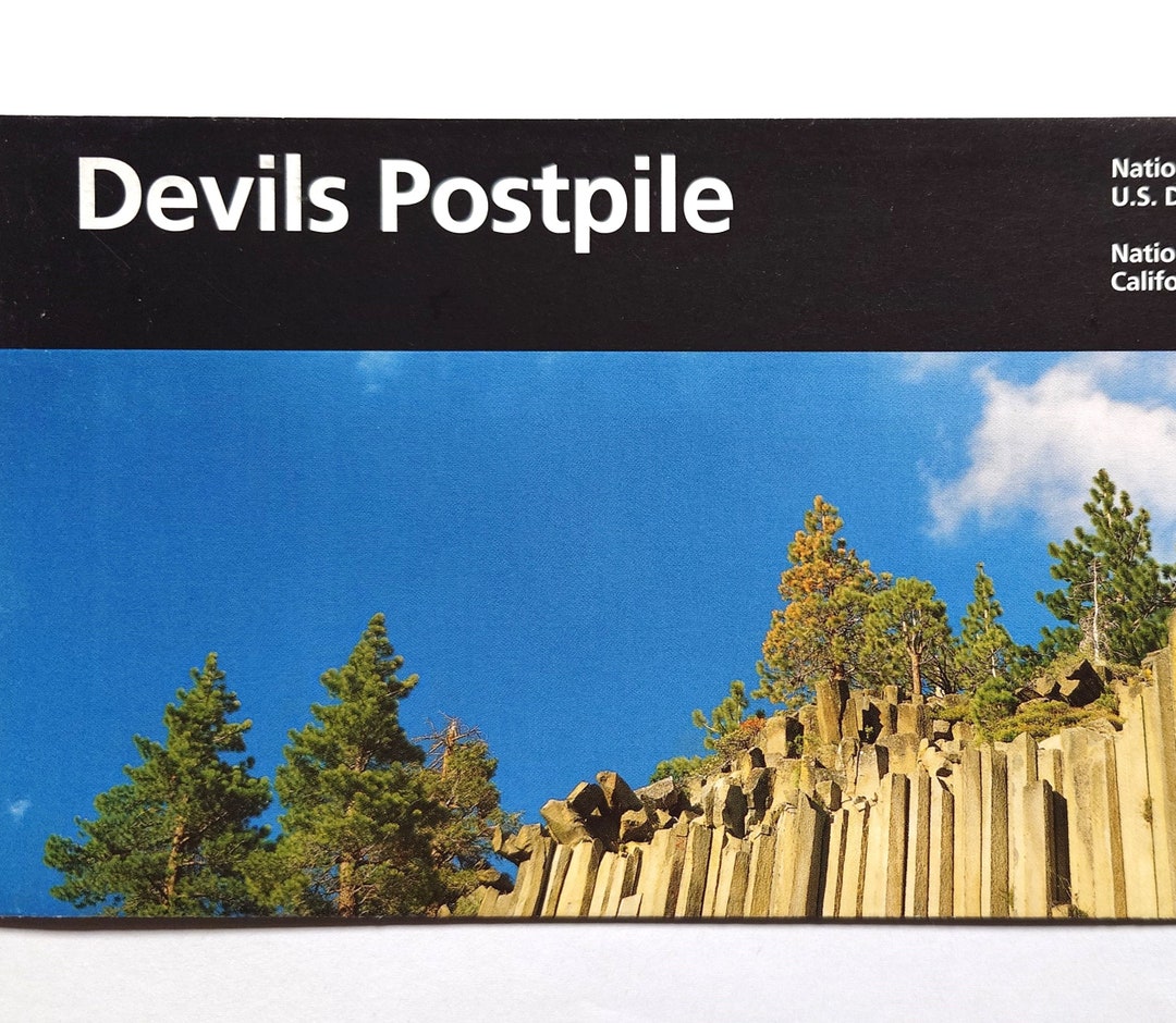 Official Guide Devils Postpile National Monument NPS Map Brochure ...