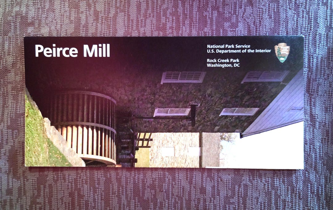 Rock Creek Park Pierce Mill Official NPS Guide Map Brochure National ...
