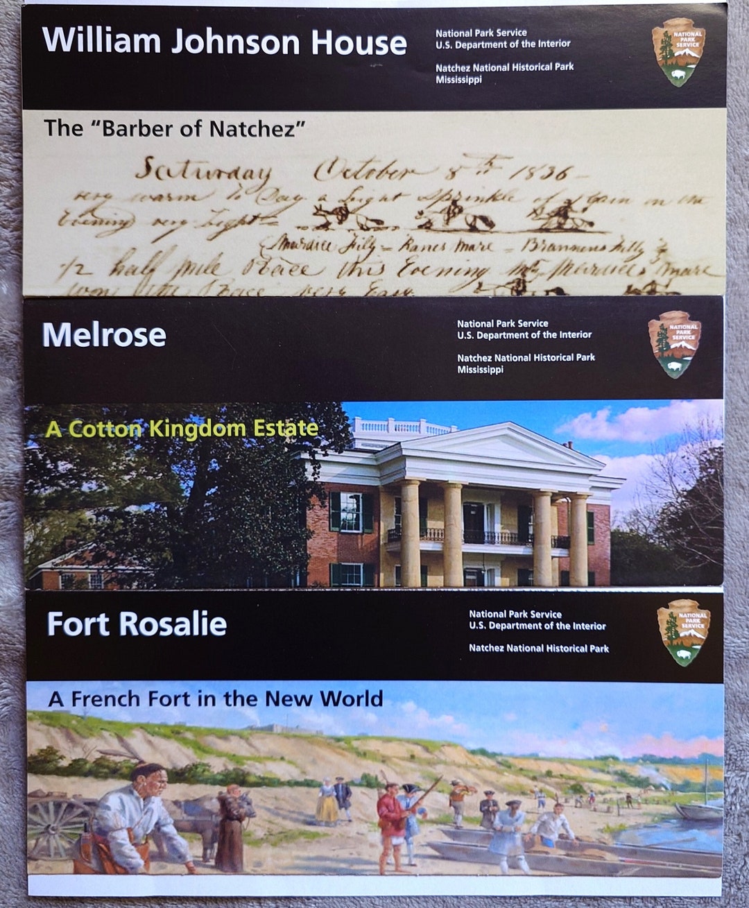 Official NPS Map Natchez National Historical Park Brochure National ...