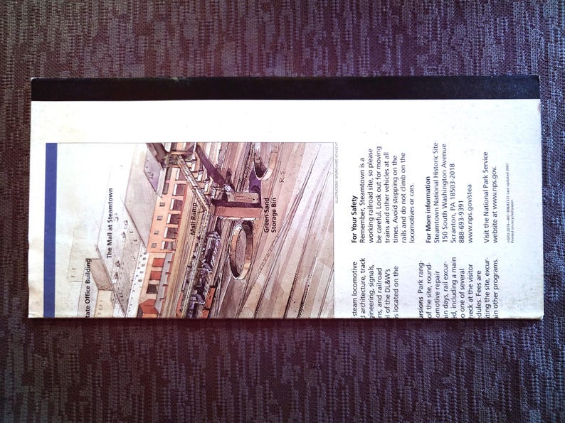 Steamtown National Historic Site Official NPS Guide Map Brochure ...