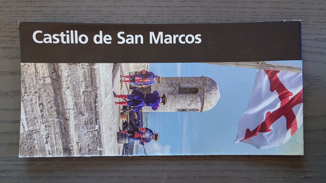 Castillo De San Marcos National Monument Official NPS Map Guide ...