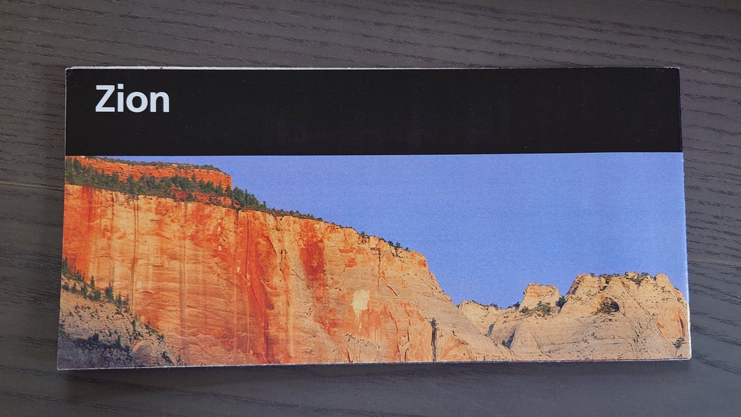 Zion National Park Official NPS Map Guide Brochure National Parks ...