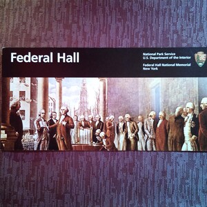 Federal Hall National Memorial Official NPS Guide Map Brochure National ...