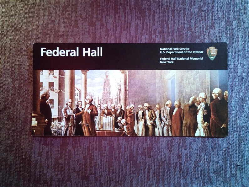 Federal Hall National Memorial Official NPS Guide Map Brochure National ...