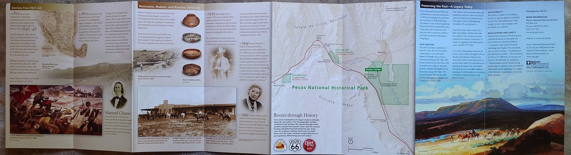 Pecos National Historical Park Official NPS Guide Map Brochure National ...